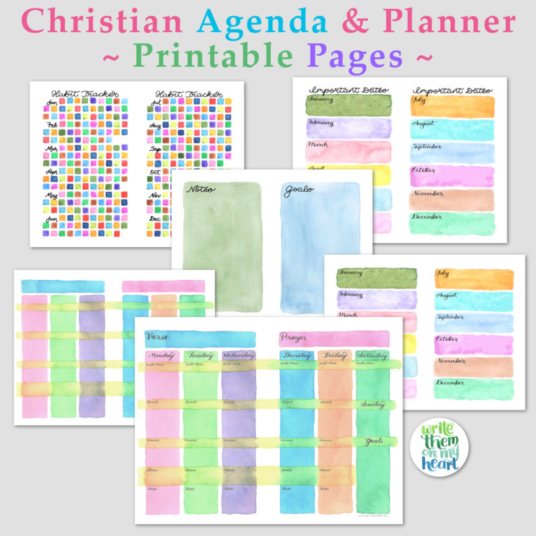 These Christian Printable Planners Will Set Your Mind On Things Above ...