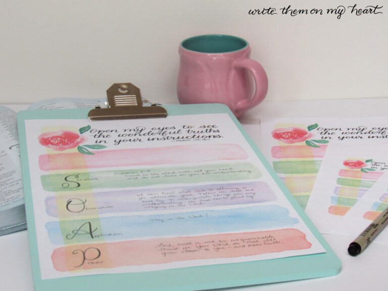 A-Z List of Bible Study Acronyms - Write Them On My Heart