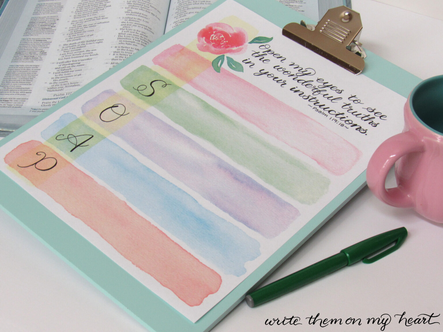 A-Z List of Bible Study Acronyms - Write Them On My Heart