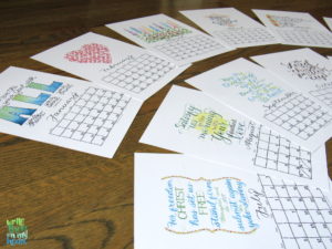 2020 Christian Printable Wall Calendars - Write Them On My Heart