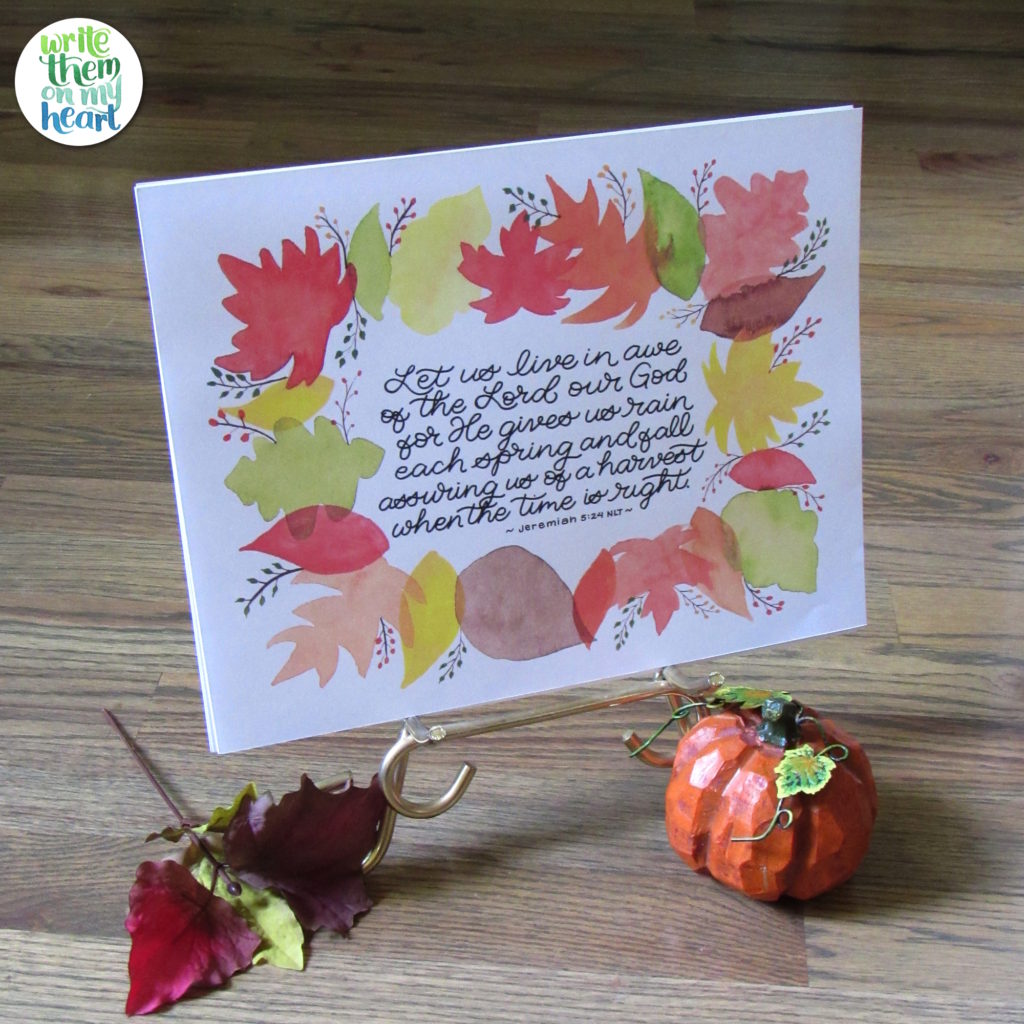 Top Autumn Bible Verses Plus Printable - Write Them On My Heart