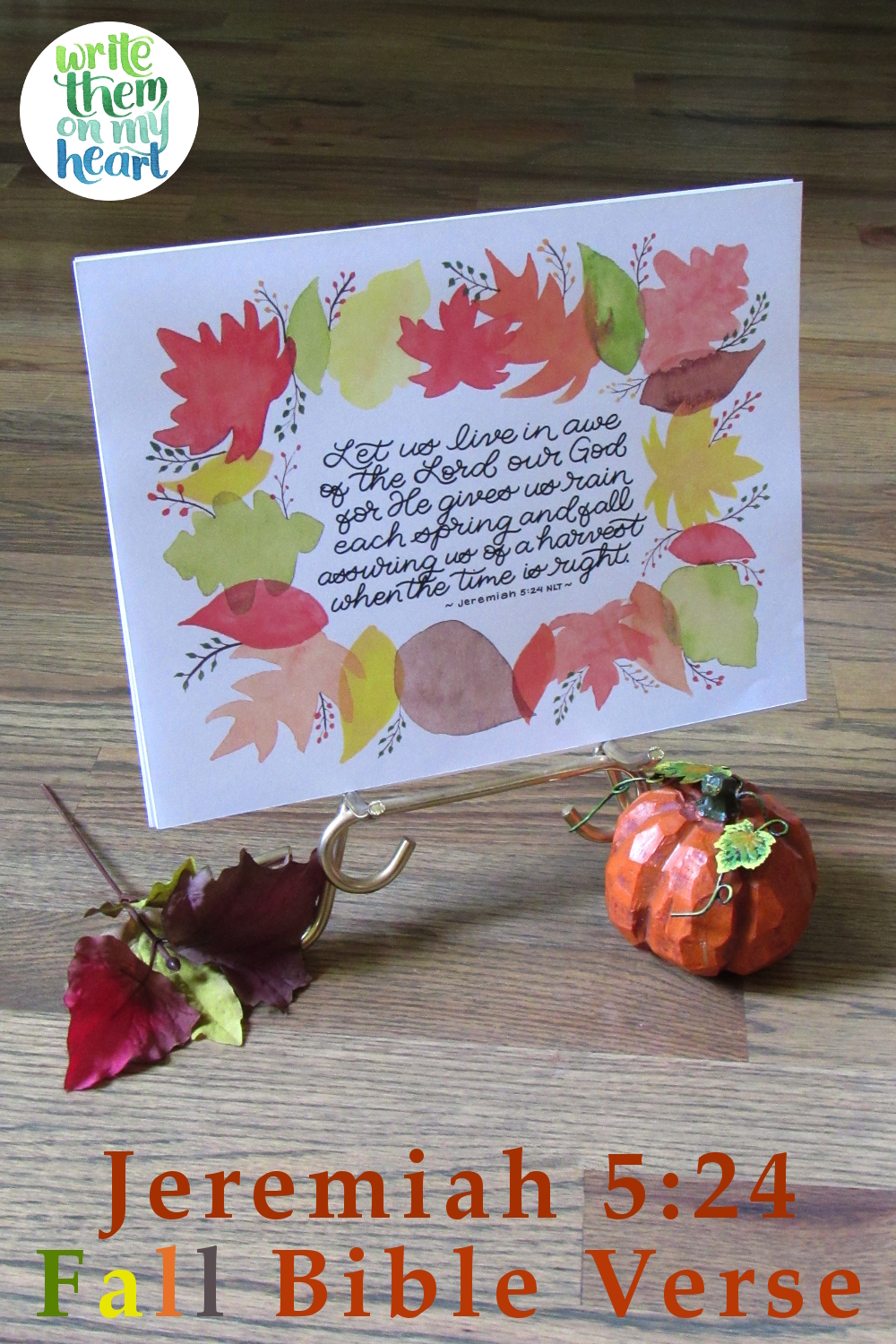 Top Autumn Bible Verses Plus Printable - Write Them On My Heart