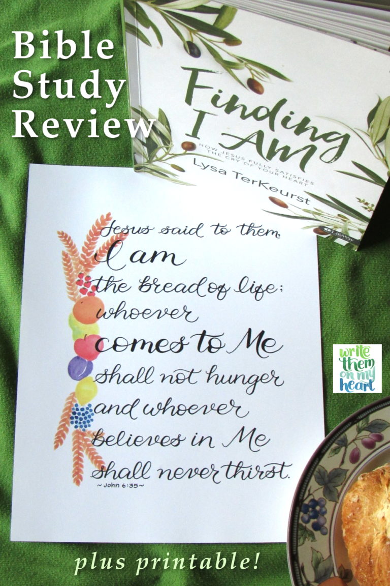 Finding I AM - Bible Study Review - Write Them On My Heart