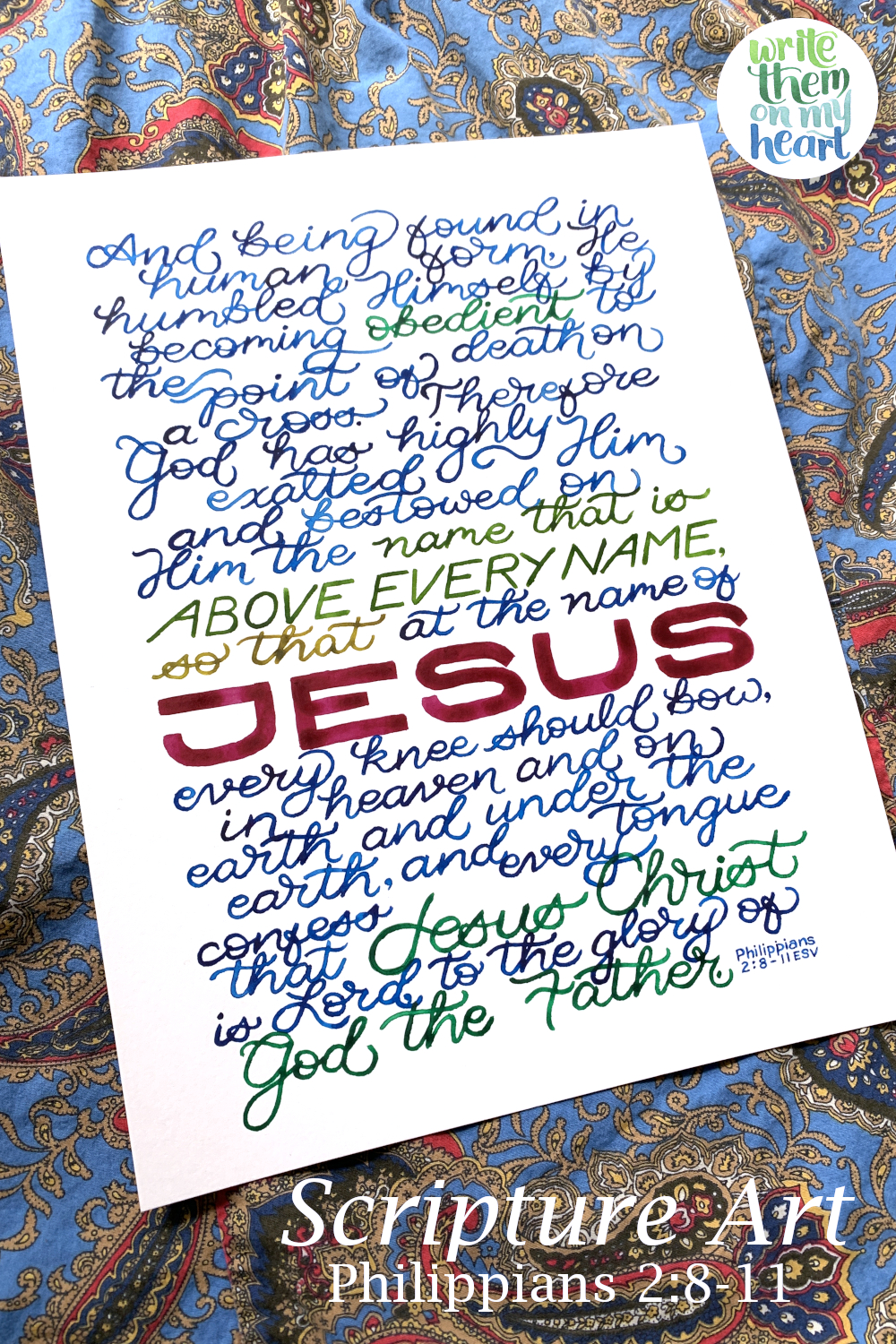 365 Names of God Scripture Journal - Write Them On My Heart