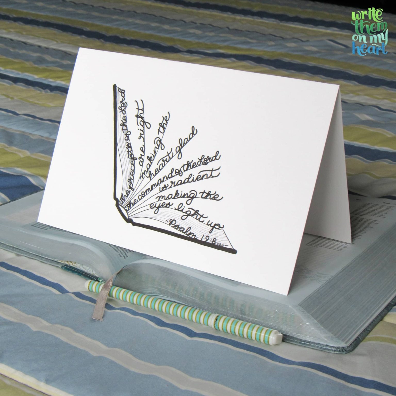 Scripture Writing - The Ideal Formula - Write Them On My Heart