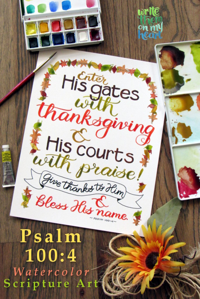 Printable Bible Verse Thank You Notes - Write Them On My Heart