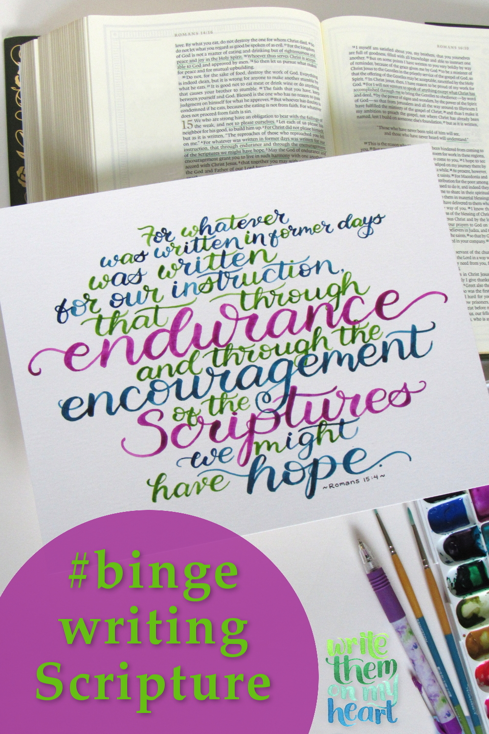 Why I Champion Scripture Writing - Write Them On My Heart