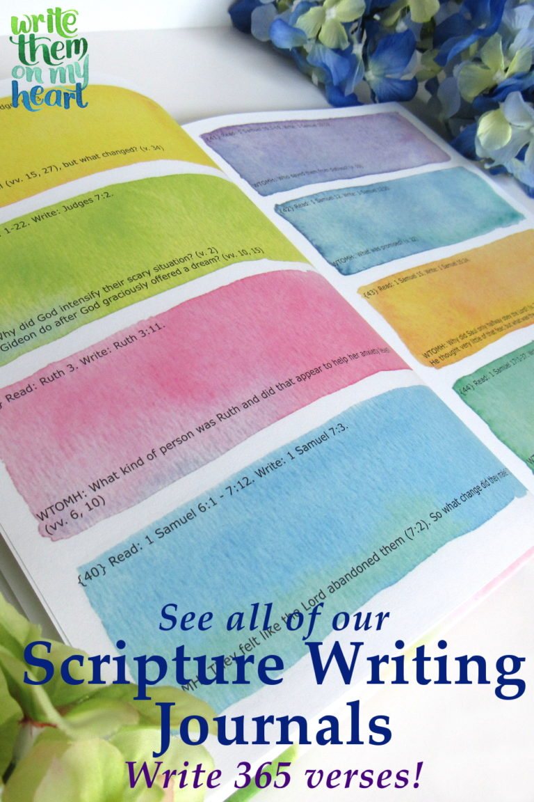 How To Make a Scripture Writing Keepsake - Write Them On My Heart