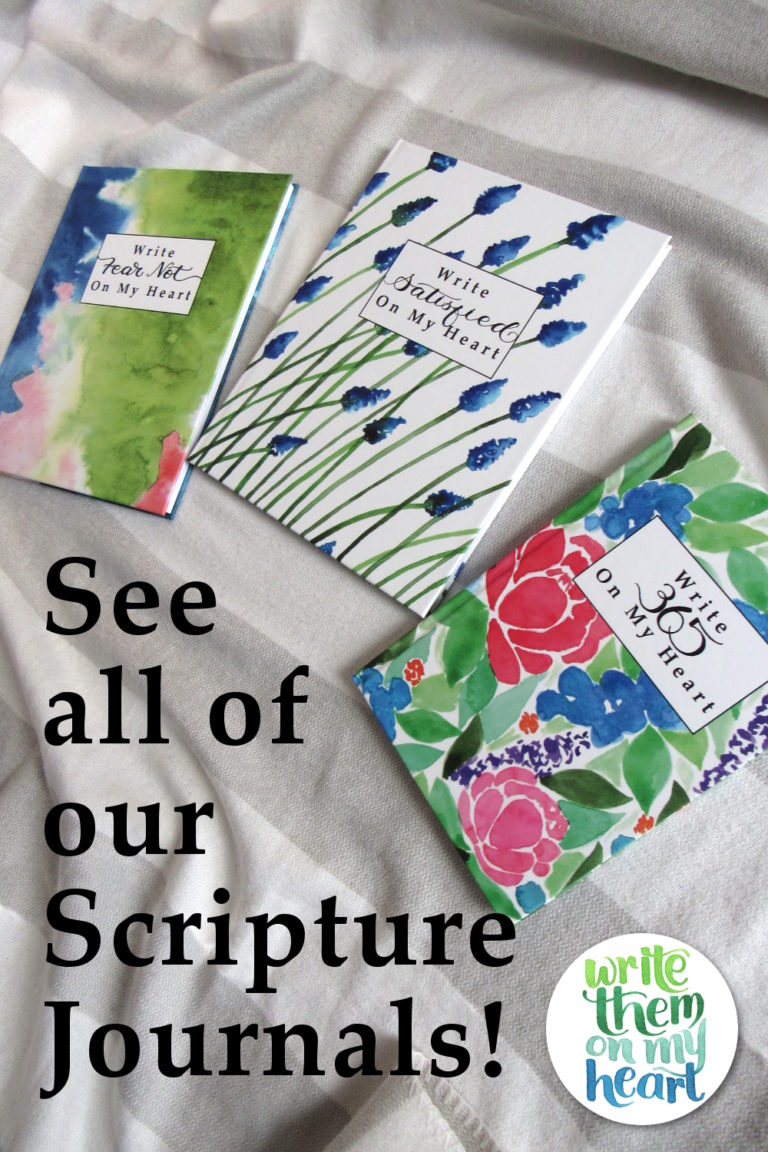 How To Make a Scripture Writing Keepsake - Write Them On My Heart