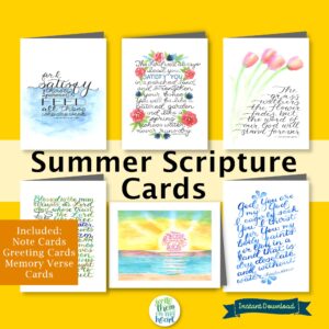 Summer Scripture Art - Write Them On My Heart