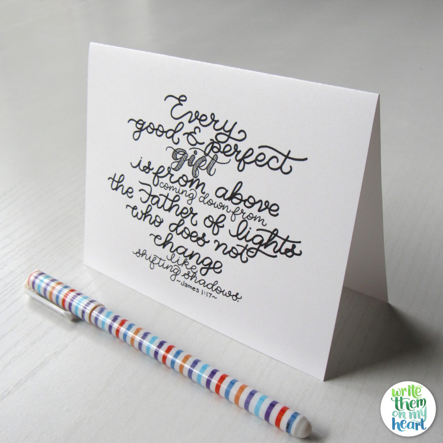 Build Up With Scripture Thank You Notes - Write Them On My Heart