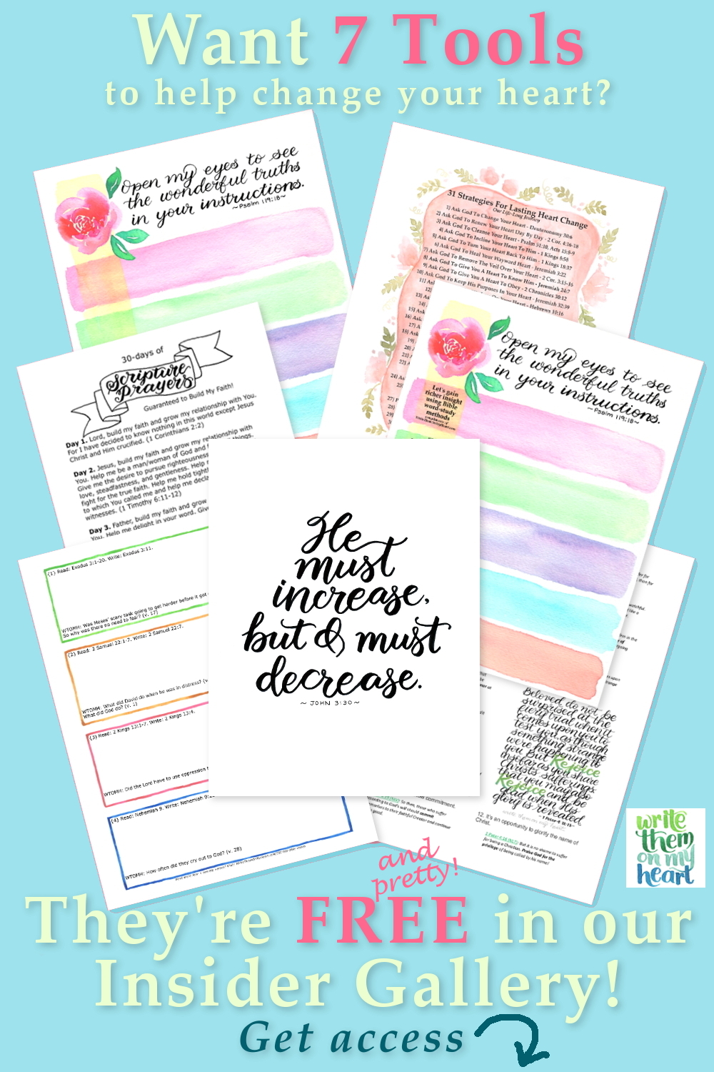 How to Print Our Bible Printables - Write Them On My Heart