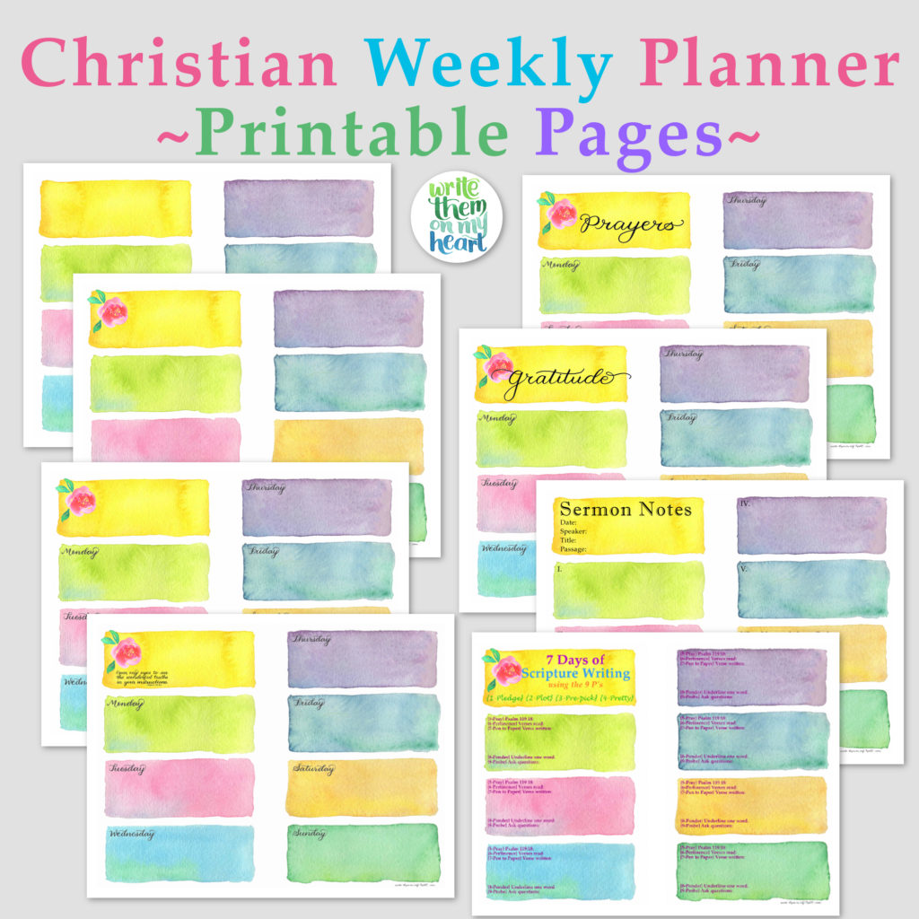 These Christian Printable Planners Will Set Your Mind On Things Above ...