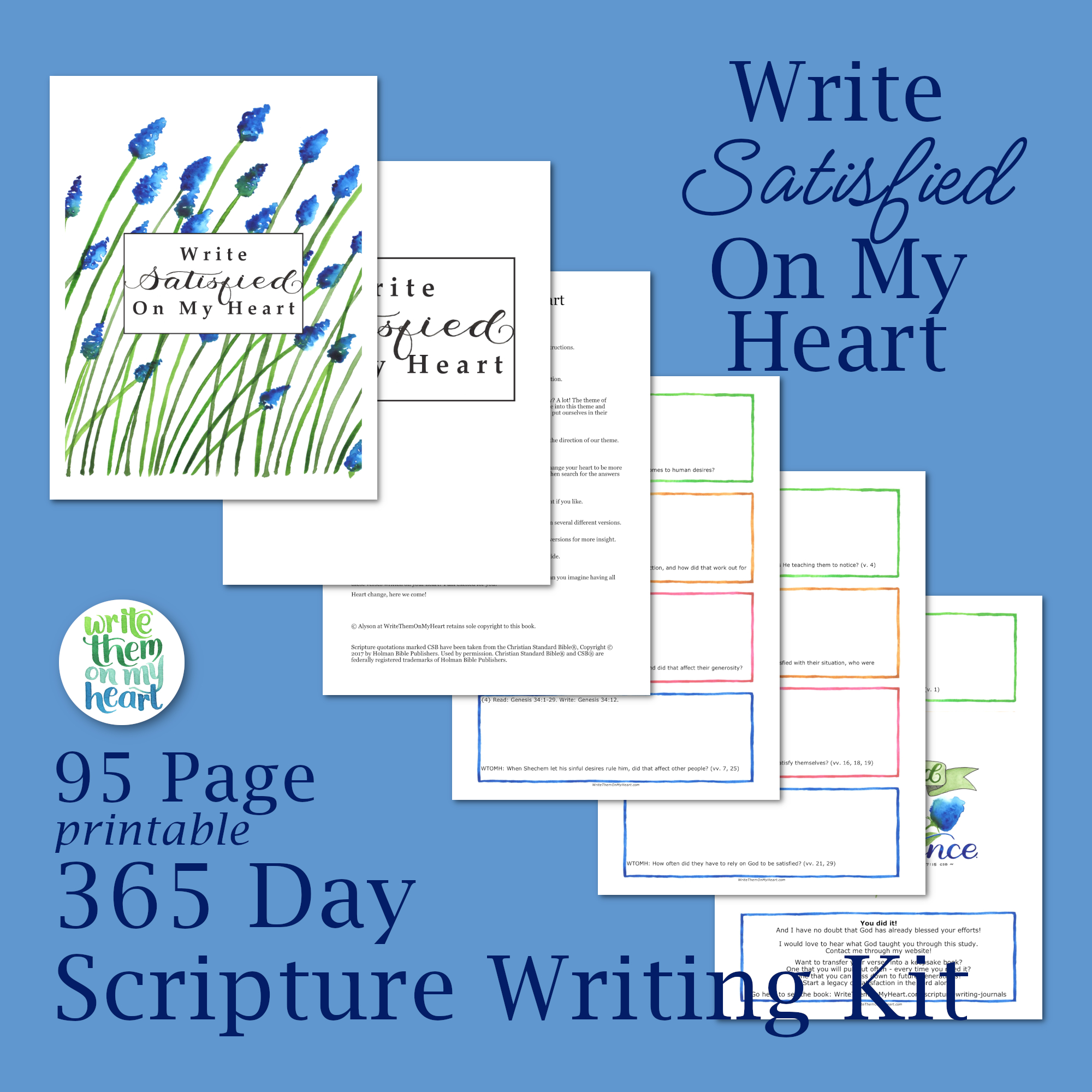 Scripture Writing Plans - How To Choose - Write Them On My Heart