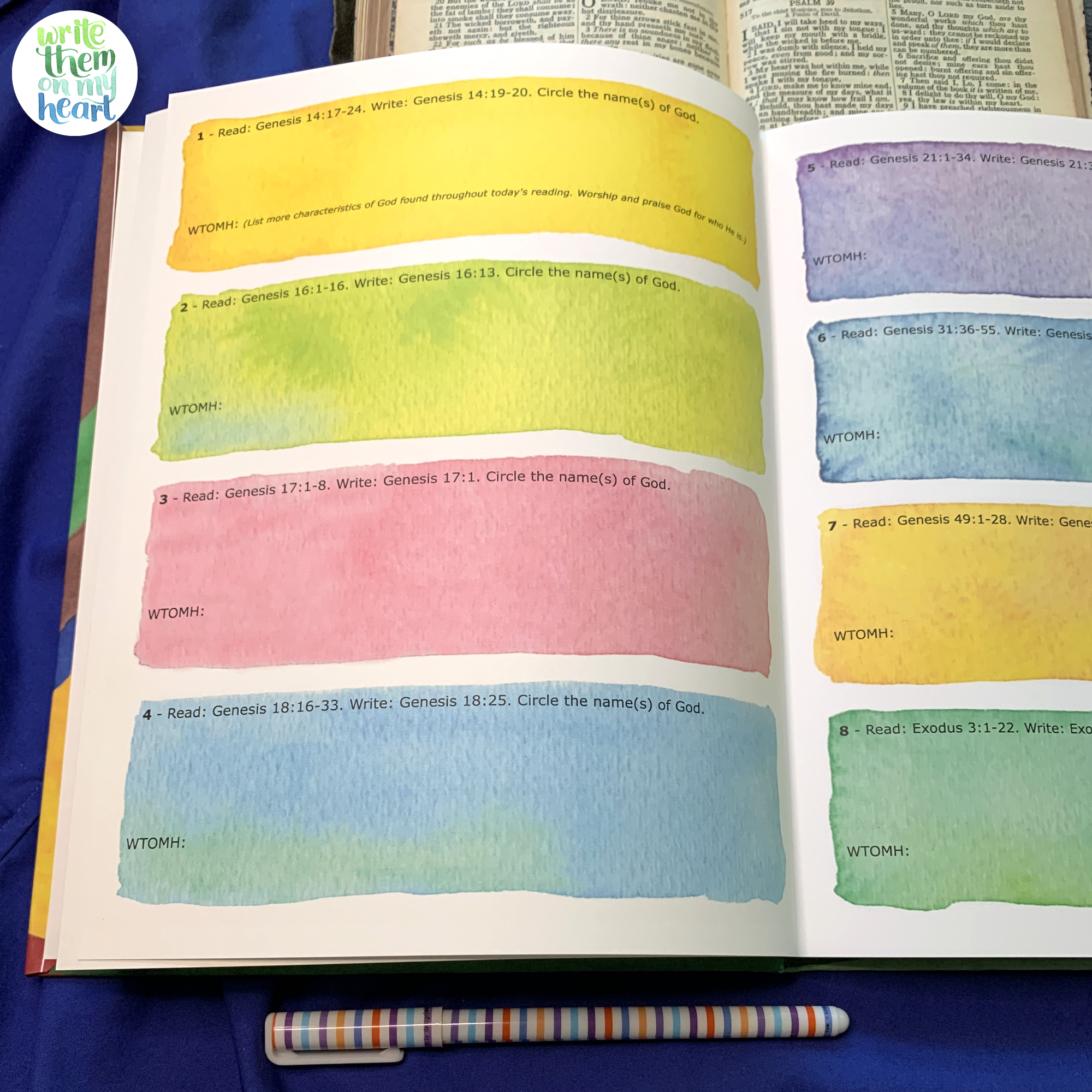 365 Names of God Scripture Journal - Write Them On My Heart