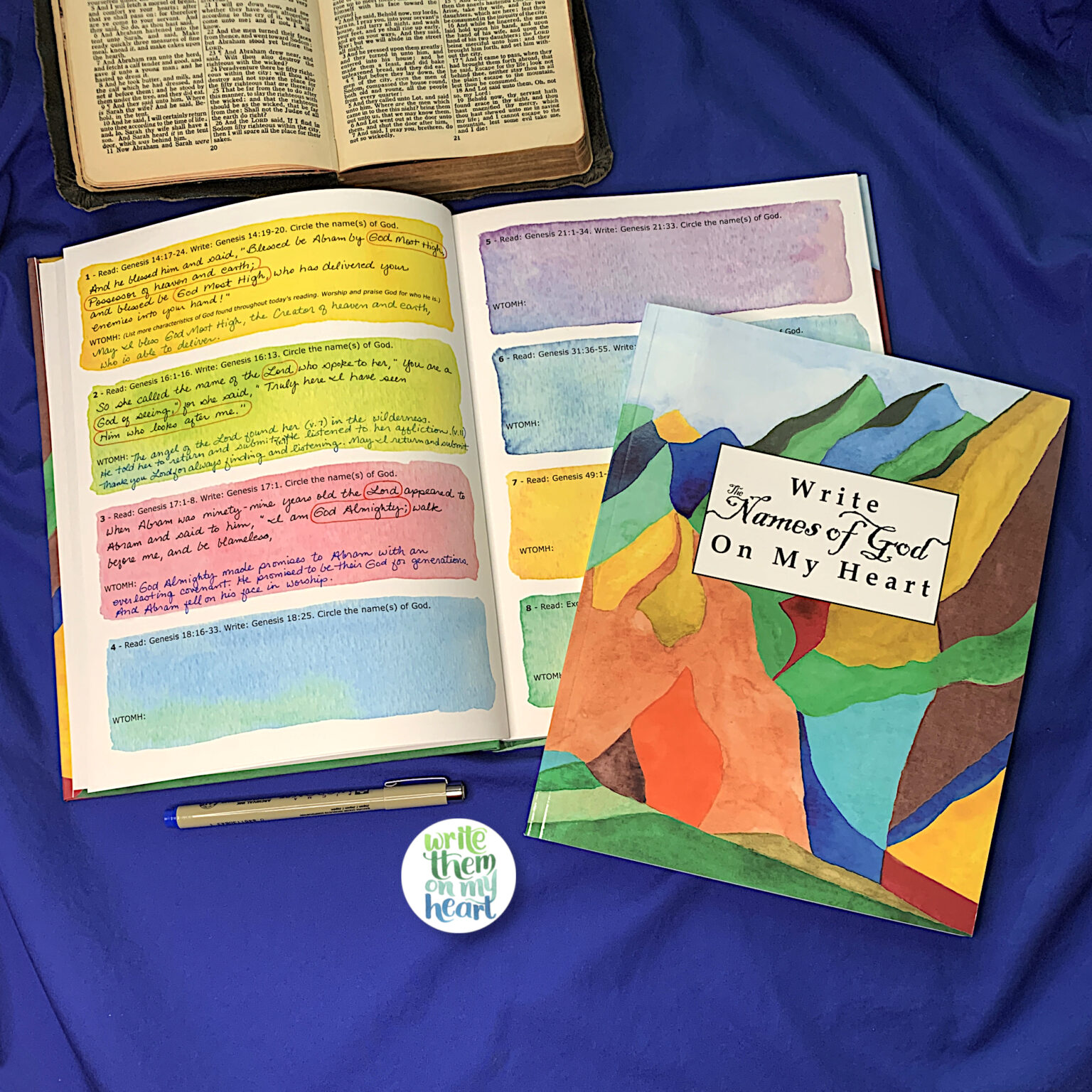 365 Names of God Scripture Journal - Write Them On My Heart